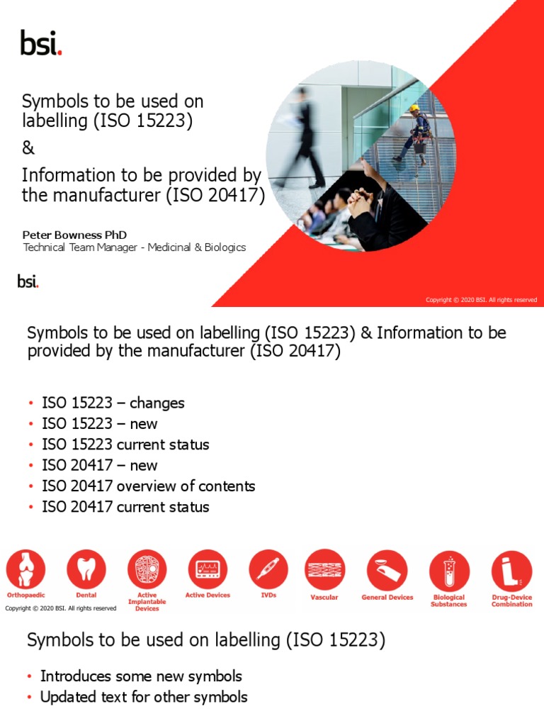 Bsi MD Symbols and Information To Be Provided by The Manufacturer ...