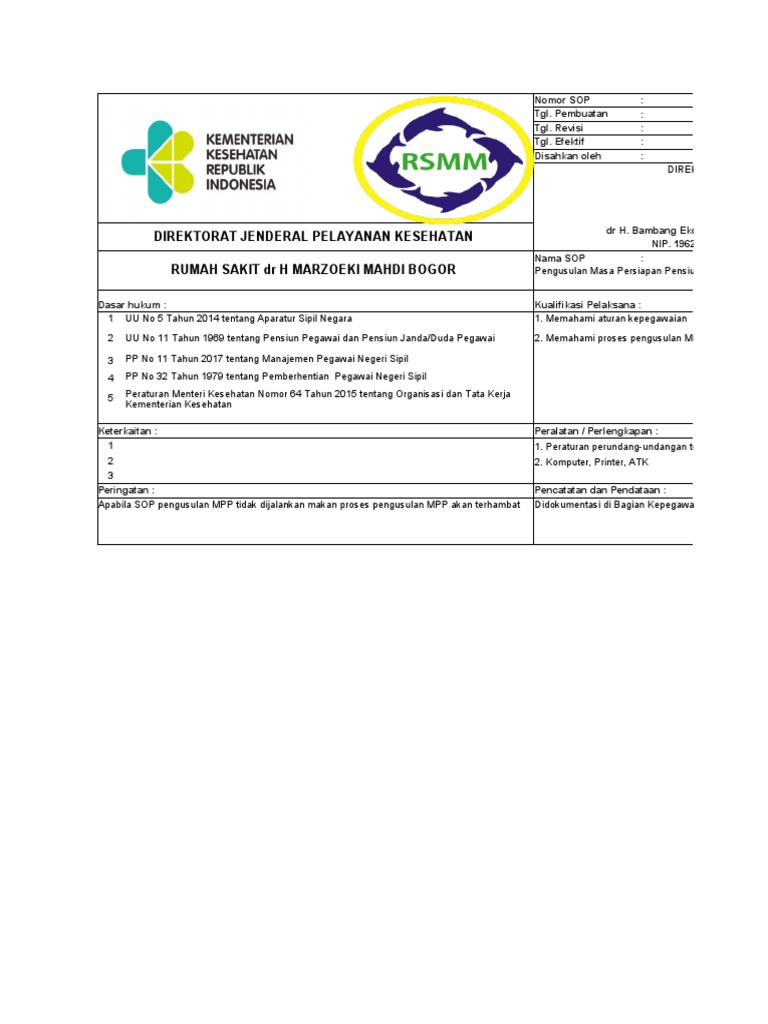 Sop Pengusulan MPP | PDF