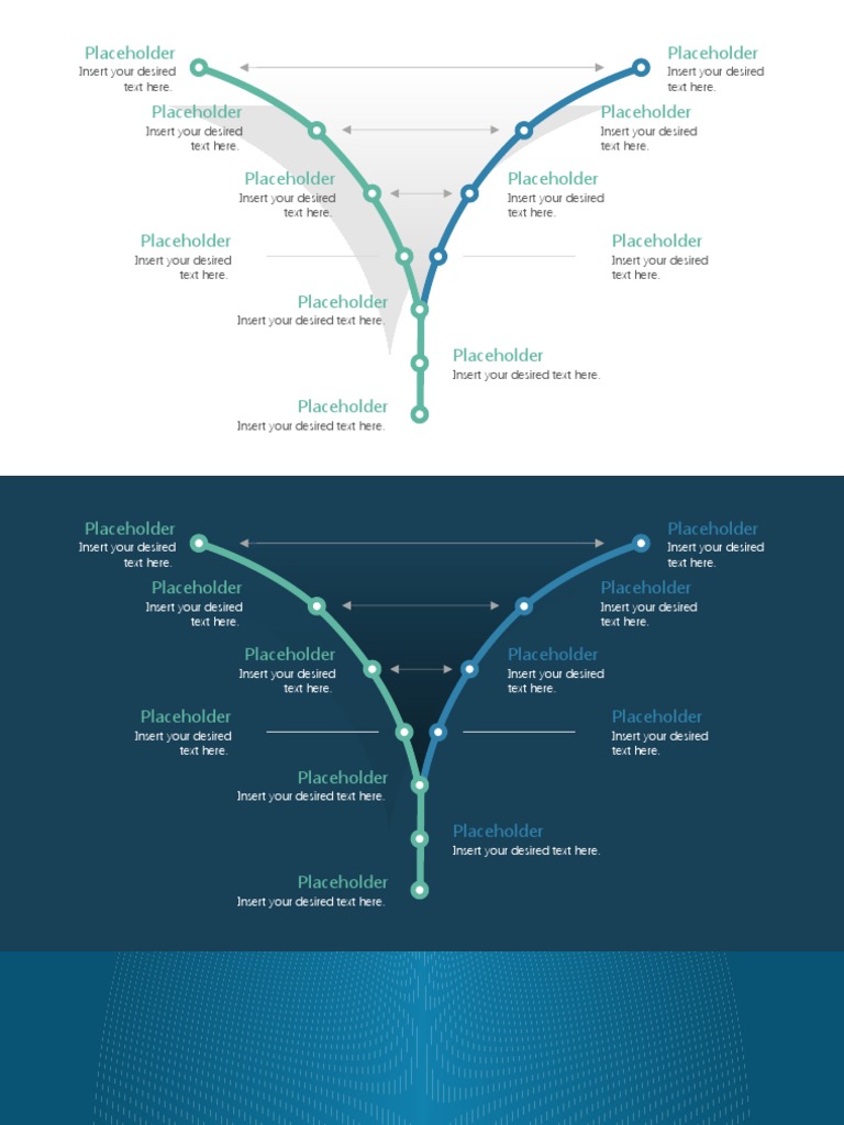 02 Two Opposite Curves Powerpoint Template Vertical | PDF
