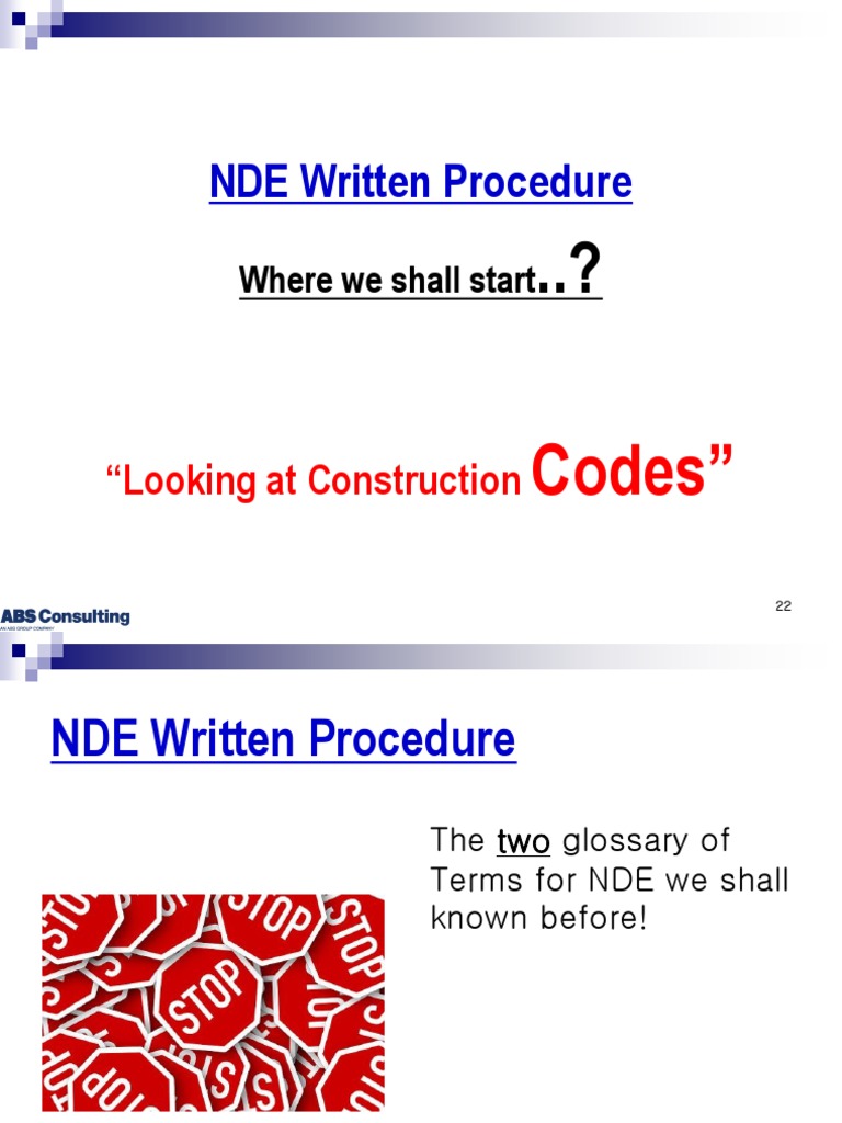 NDE Written Procedure Where We Shall Start | PDF | Computer Programming | Computing