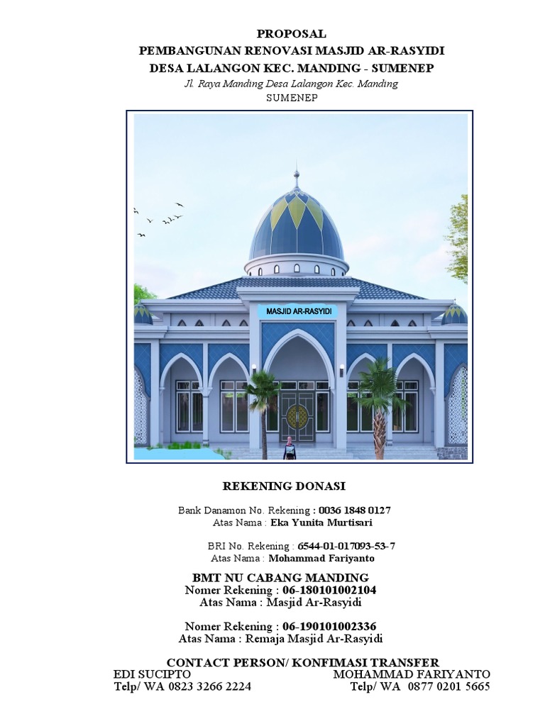 Proposal Masjid | PDF