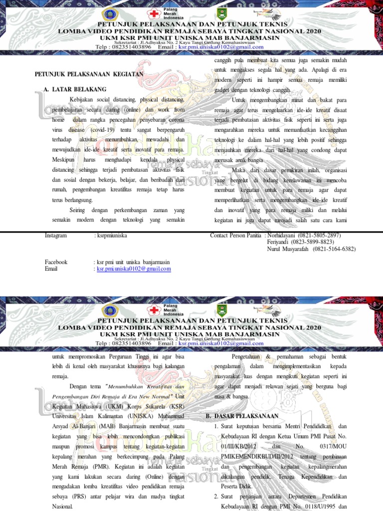Juklak Juknis PRS Tingkat Nasional | PDF