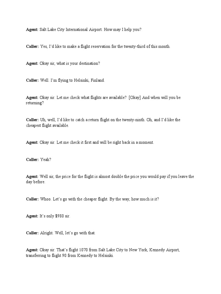 Flight Ticket Booking Script | PDF | Aviation | Transport