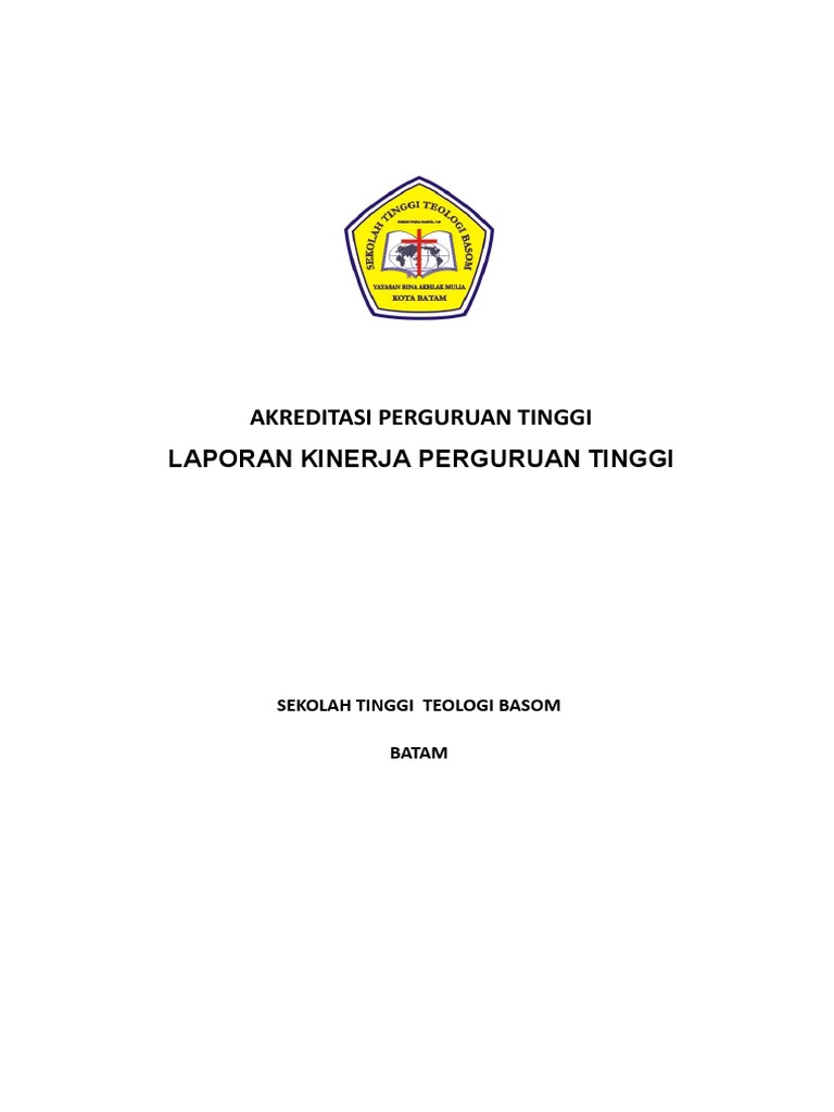 Laporan Kinerja Akreditasi STT Basom Batam | PDF