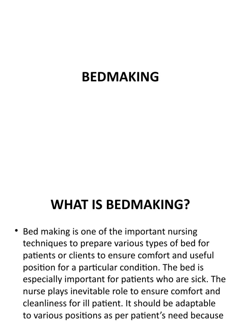 BEDMAKING | PDF | Bed | Bedding