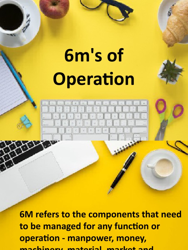 Method, 6M of Operation - Trisha Anne Debuque 12kamagong | PDF