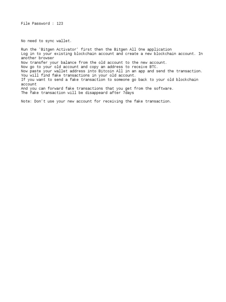 Bitgen How To Use | PDF