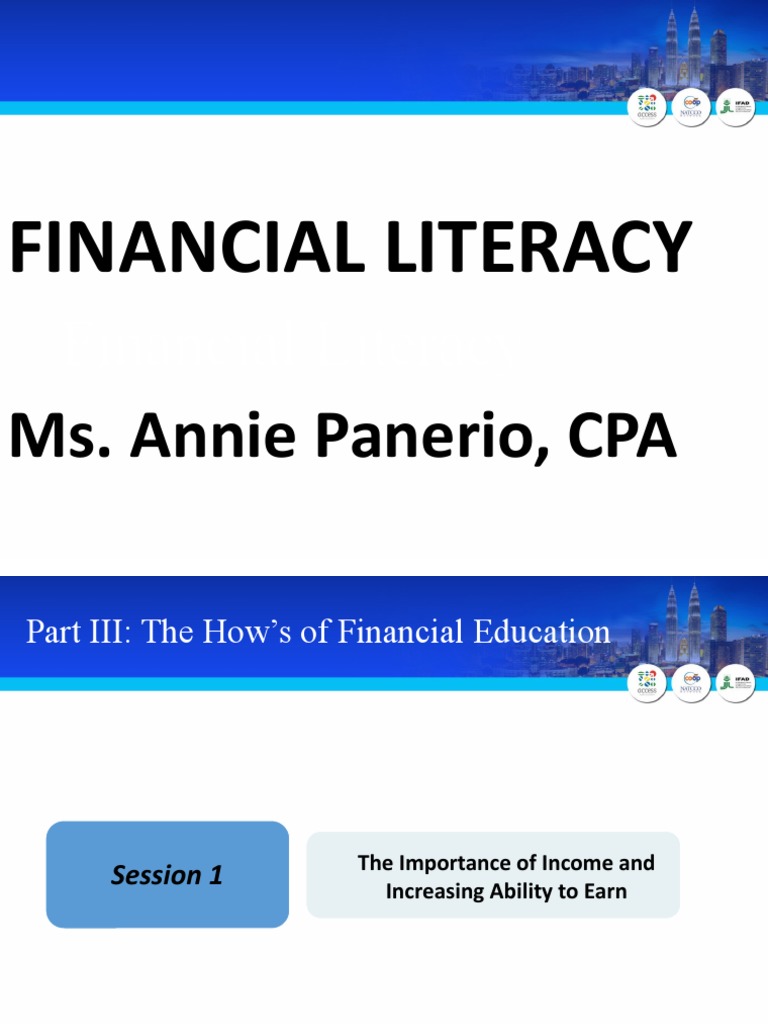 Training On Financial Literacy | PDF | Insurance | Disability Insurance