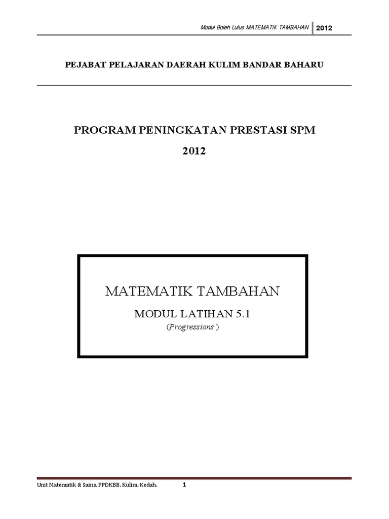 Latihan5.1 Addmaths | PDF