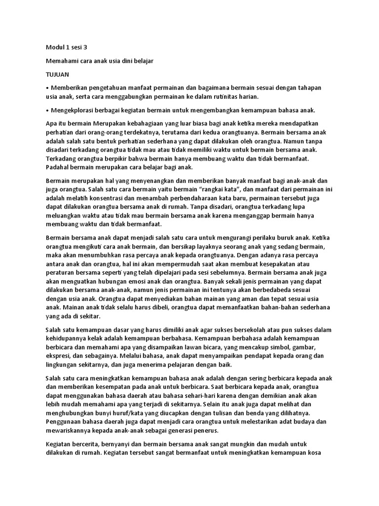 Modul 1 Sesi 3 | PDF
