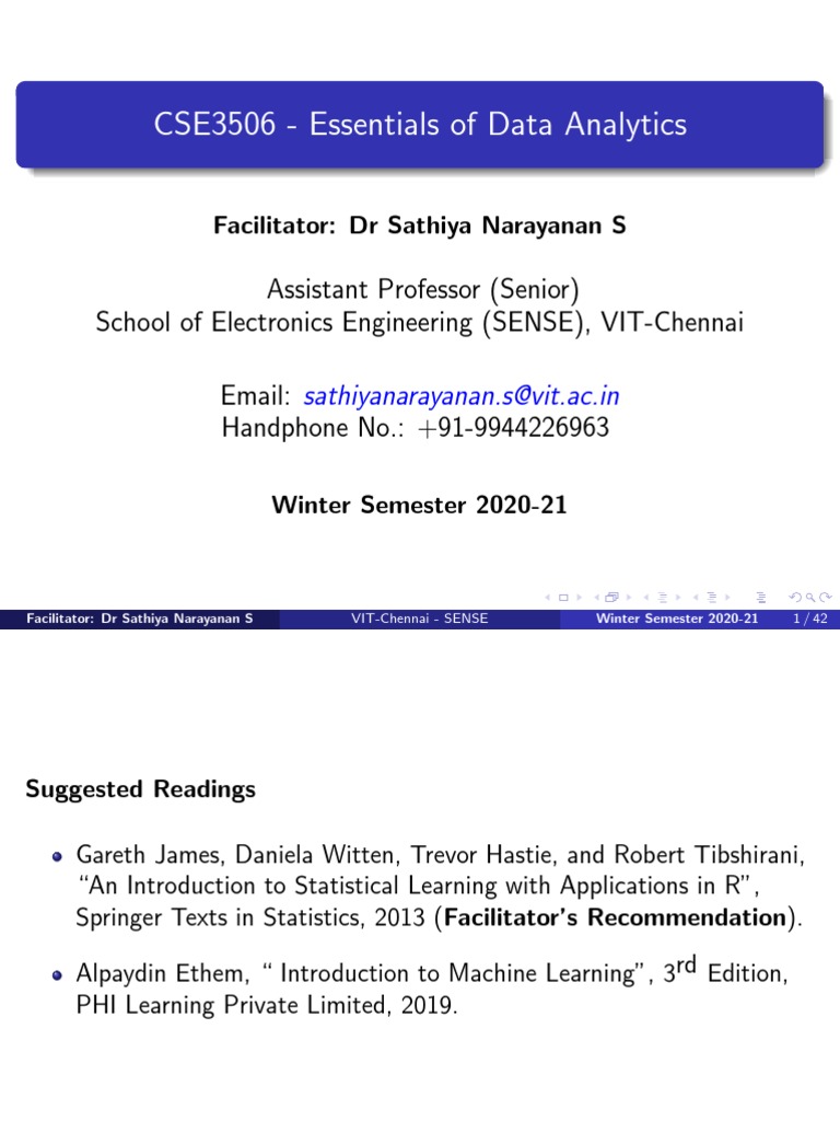 EDA Lecture Module 2 | PDF | Logistic Regression | Regression Analysis