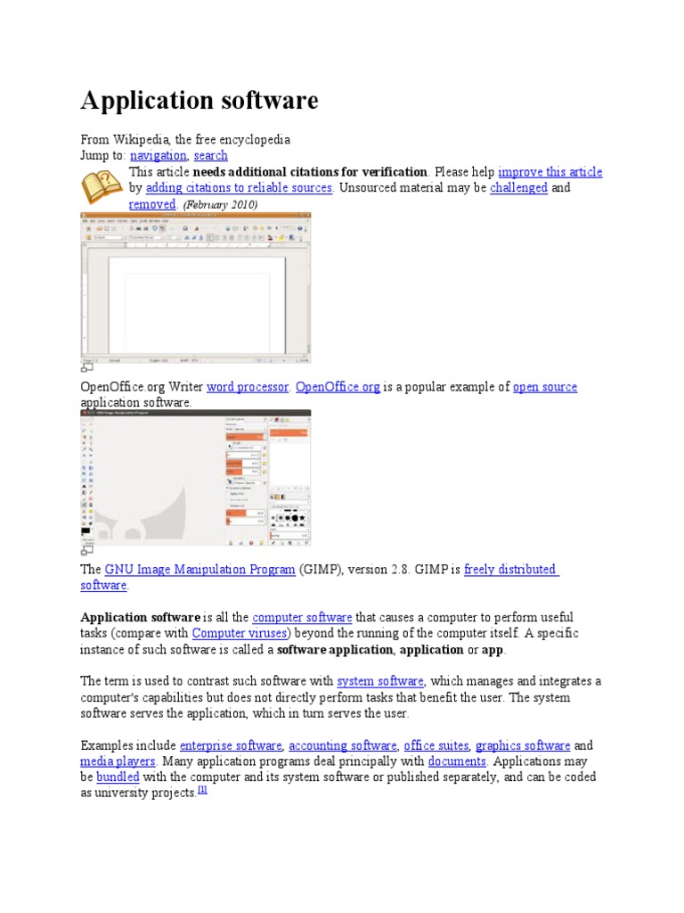 Application Software | PDF | Application Software | Software