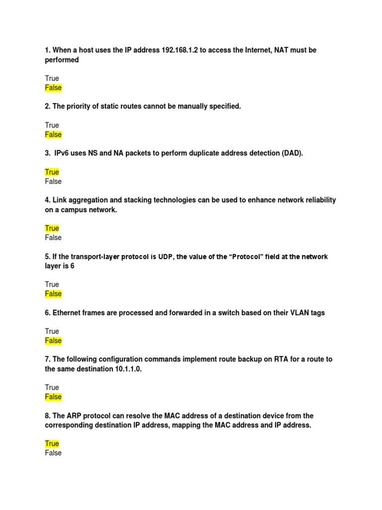 HCIA-Datacom v1.0 v1.3 | PDF | Network Switch | Ip Address