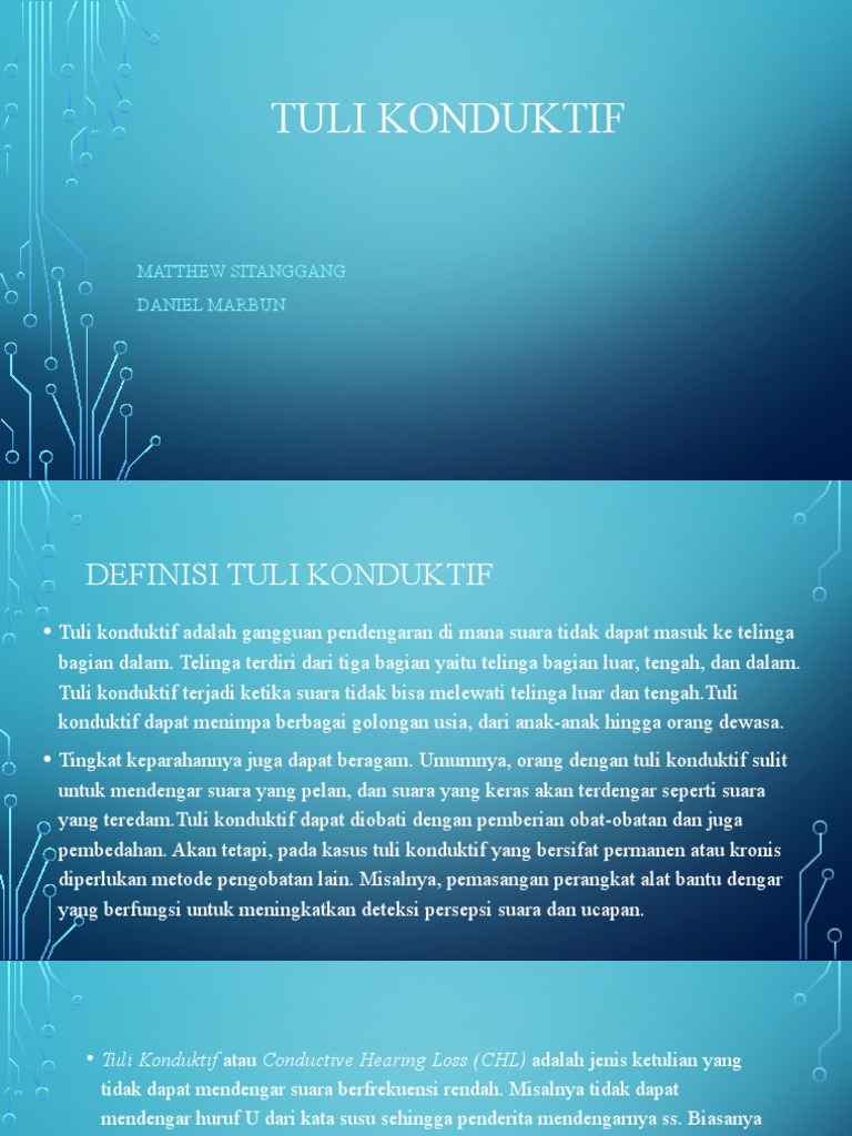 Tuli Konduktif | PDF