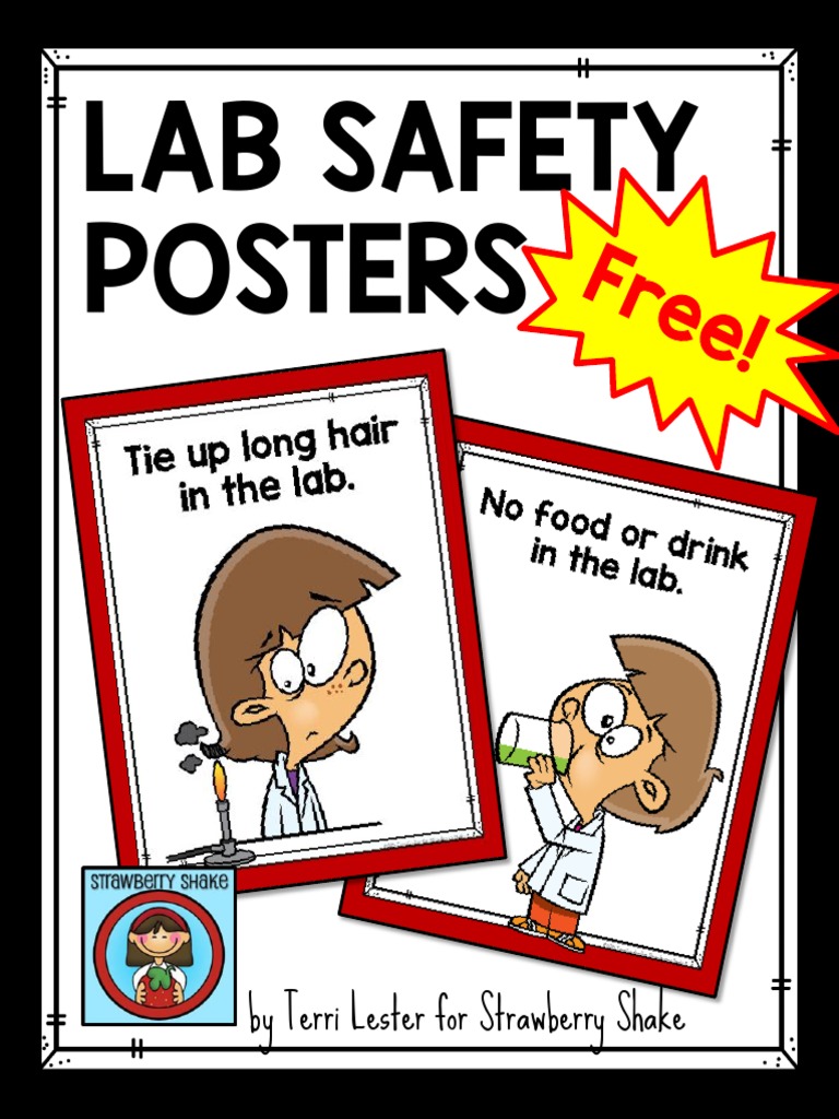 Lab Safety Posters: by Terri Lester For Strawberry Shake | PDF