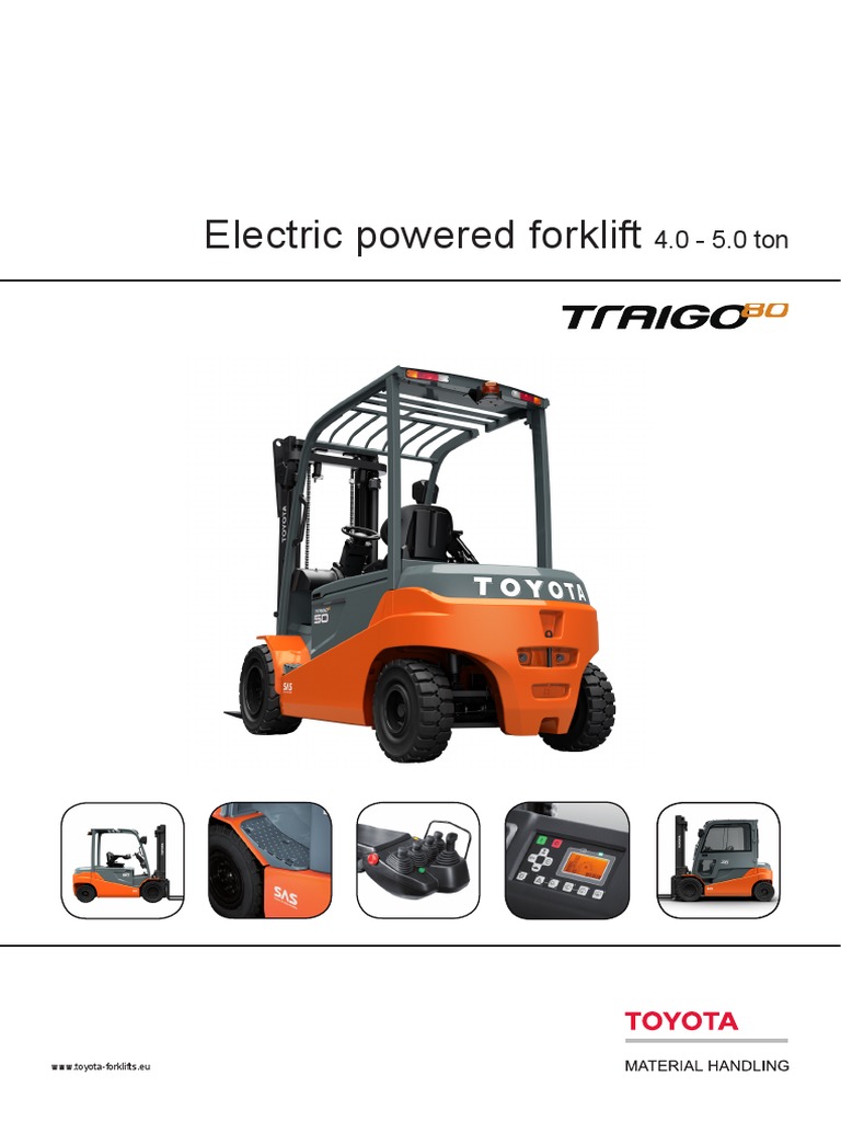 Data Sheet Traigo 80 4.0-5.0t - English | PDF | Forklift | Axle