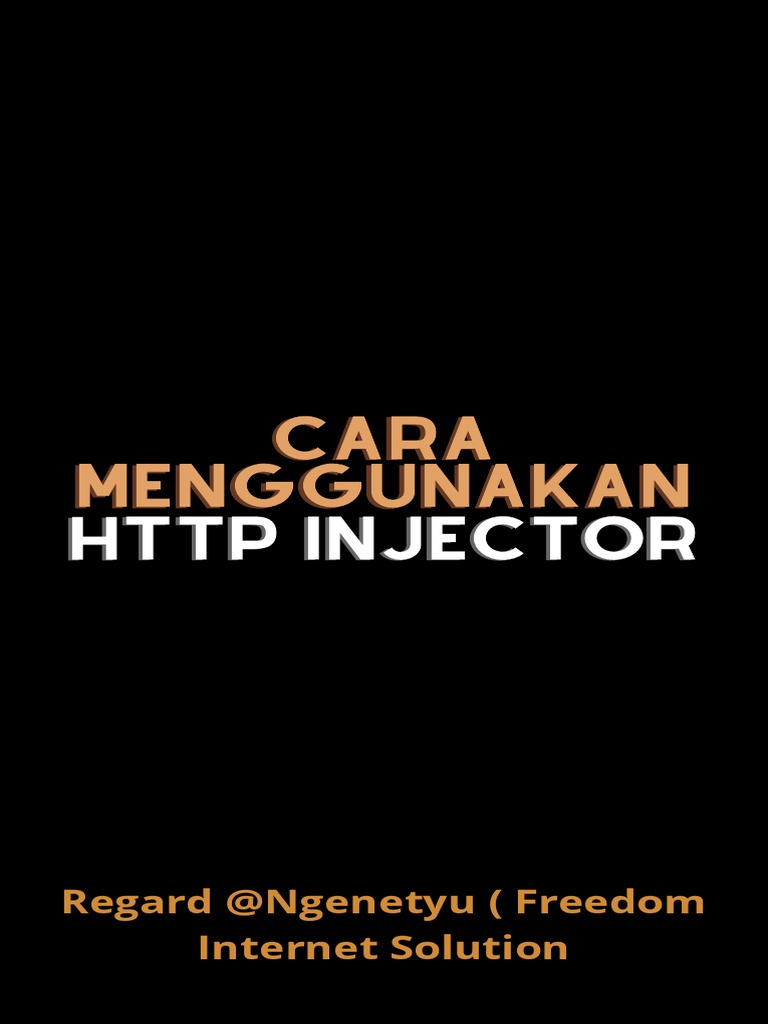 Cara Menggunakan HTTP Injector-1 | PDF | Komputer | Teknologi & Rekayasa