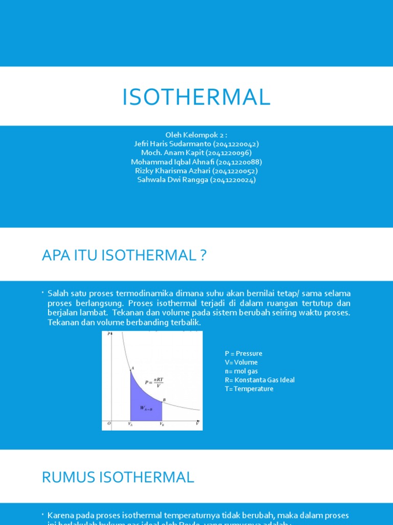 Proses Isothermal dalam Termodinamika | PDF | Metode & Bahan Ajar ...