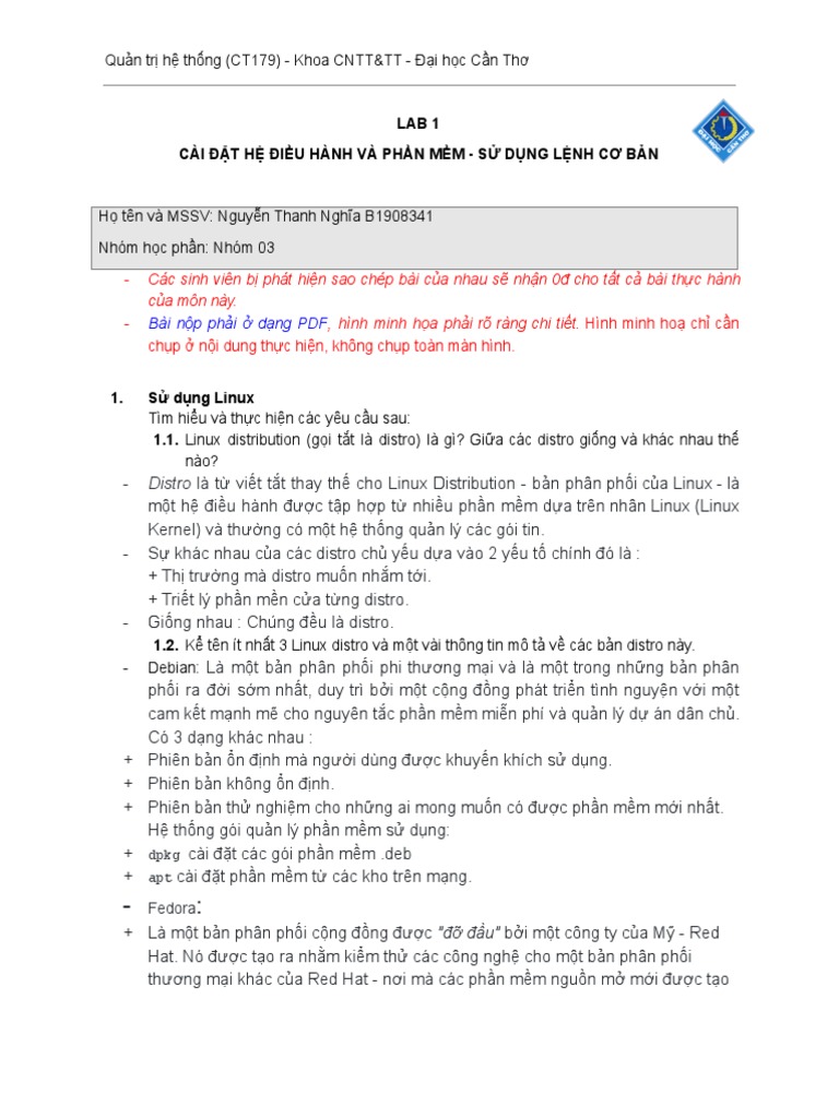 B1908341 QTHT Lab1 02 2020 2021 | PDF