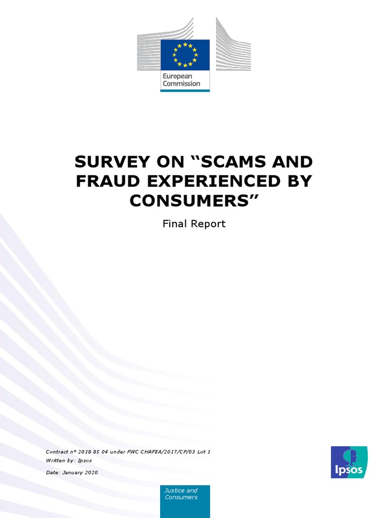 Survey On Scams and Fraud Experienced by Consumers - Final Report | PDF ...