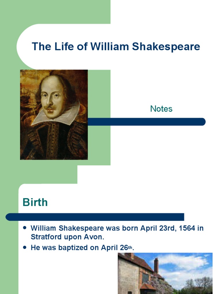 The Life of William Shakespeare | PDF | William Shakespeare | Theatre
