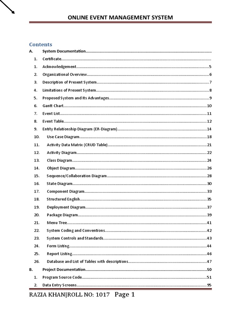 Event Management | PDF | Use Case | Receipt
