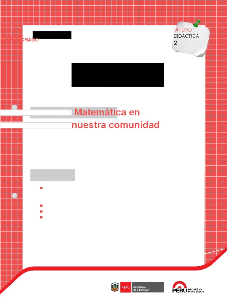 Unidad Mat U2 1g | PDF | Matemáticas | Aprendizaje