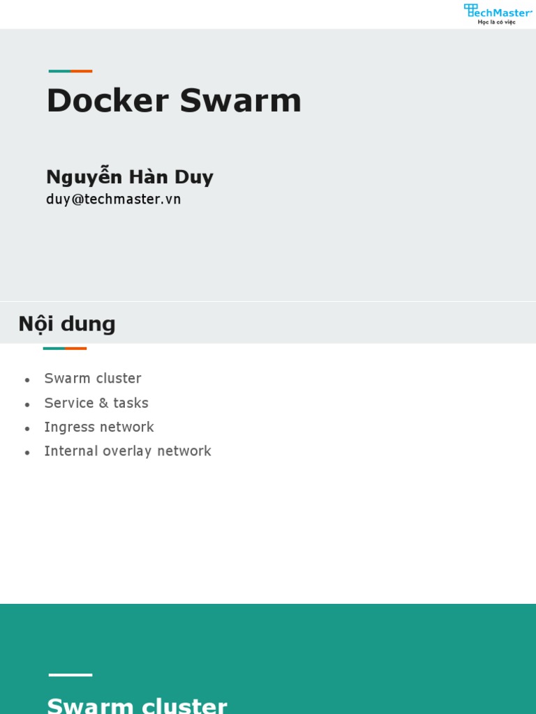 Docker Swarm | PDF