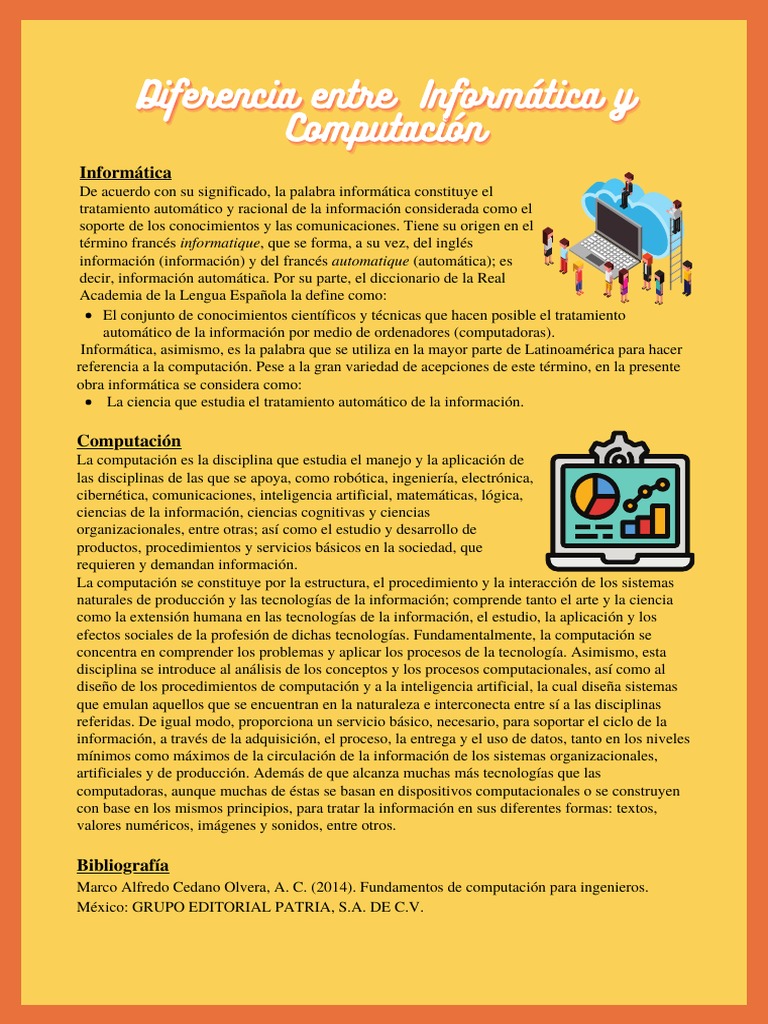 Diferencia Entre Informatica y Computacion | PDF | Informática | Ciencias de la Computación