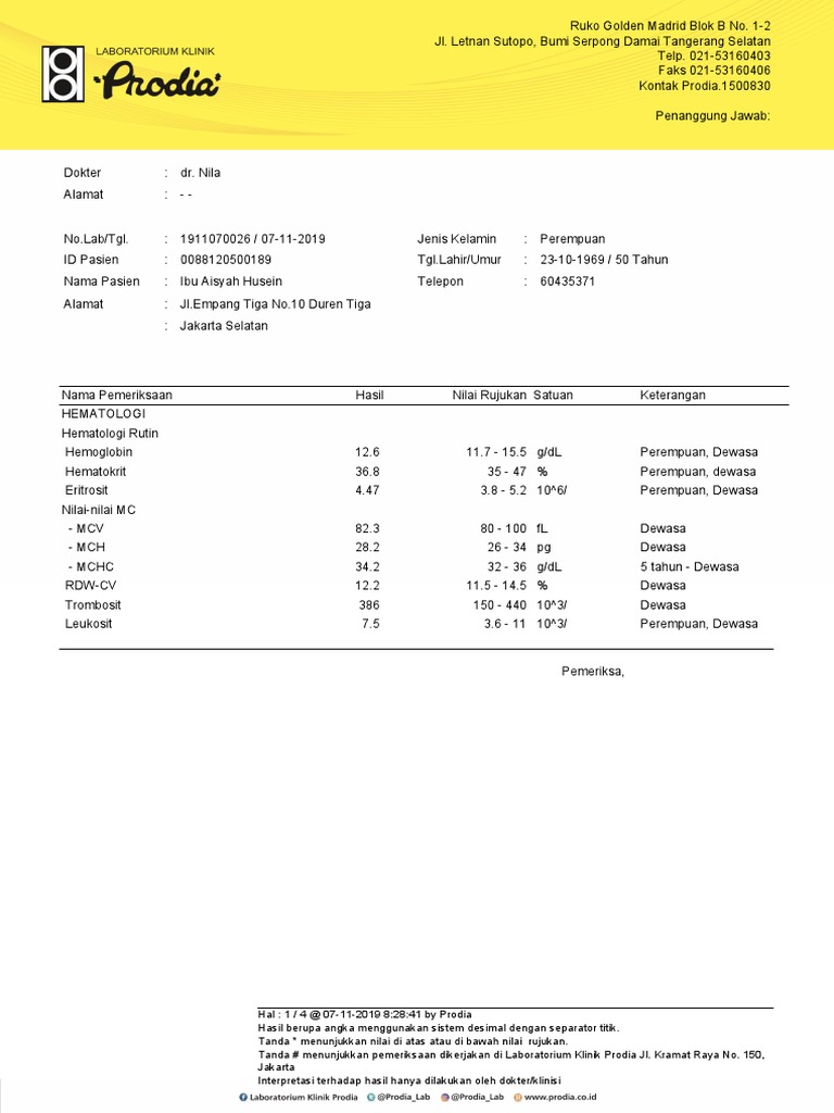 Manage Lab Result 1911070026 Pdf