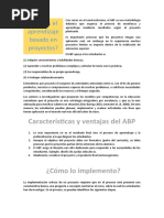 Mapa Conceptual Abp | PDF | Cognición | Aprendizaje