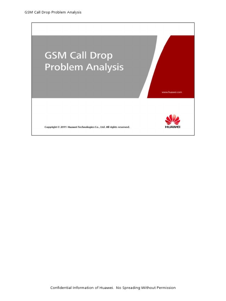 GSM Call Drop Analysis and Solutions | PDF | Gsm | Electronics
