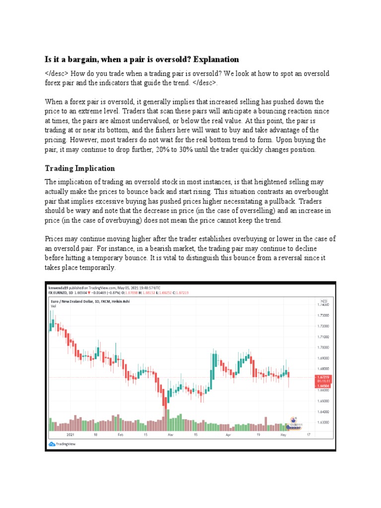 Is It A Bargain, When A Pair Is Oversold? Explanation: Trading Implication | PDF | Business ...