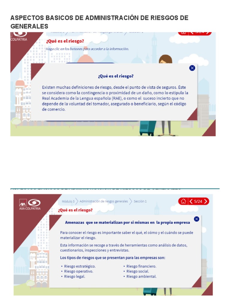 Aspectos Basicos de Administración de Riesgos de Generales | PDF