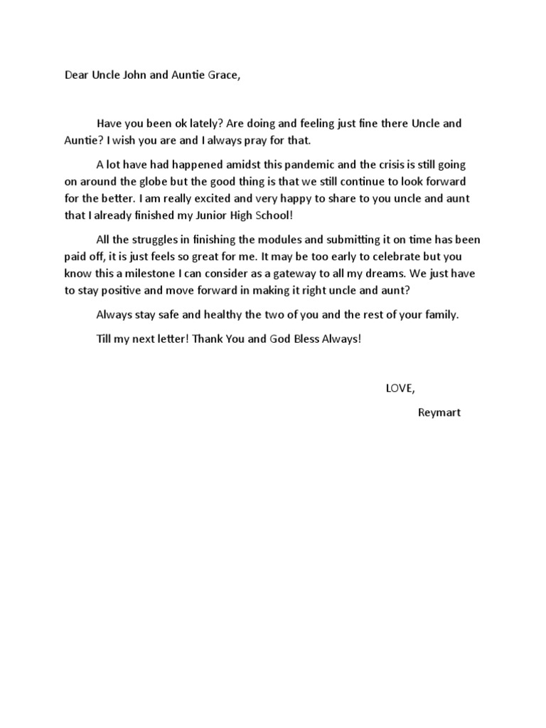 Reymart's Letter | PDF