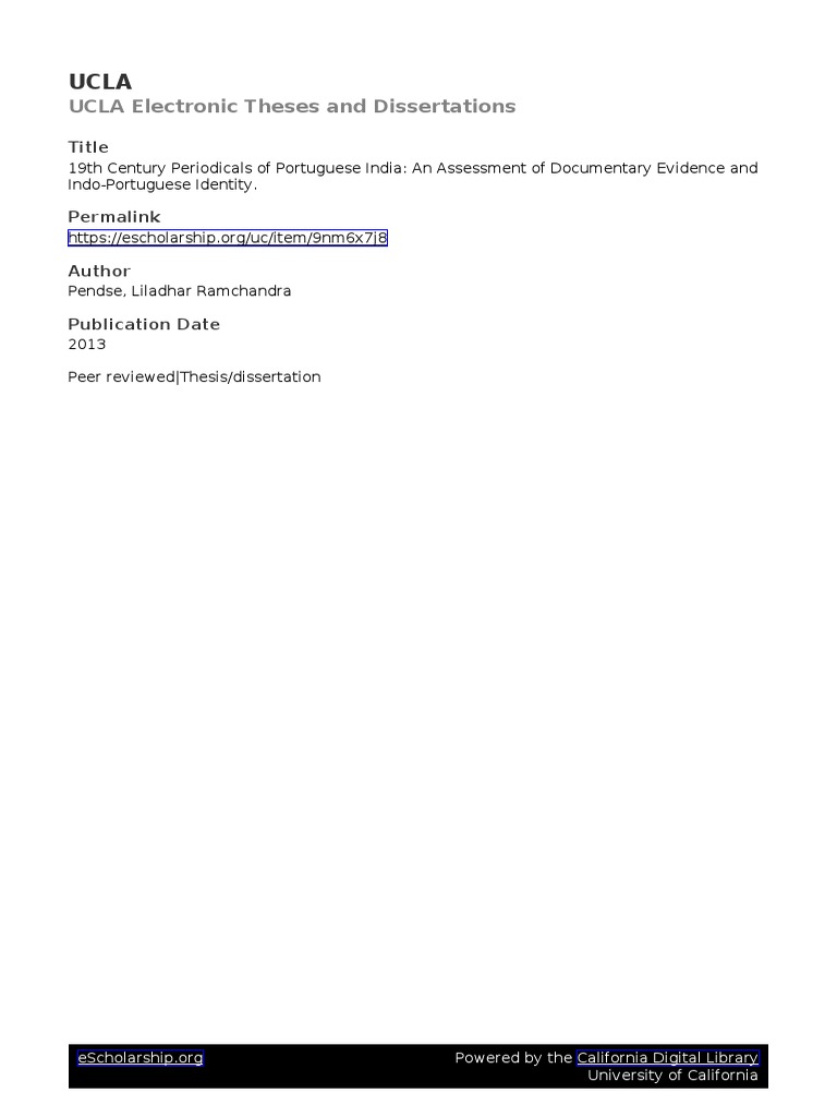 UCLA Electronic Theses and Dissertations: Title | PDF