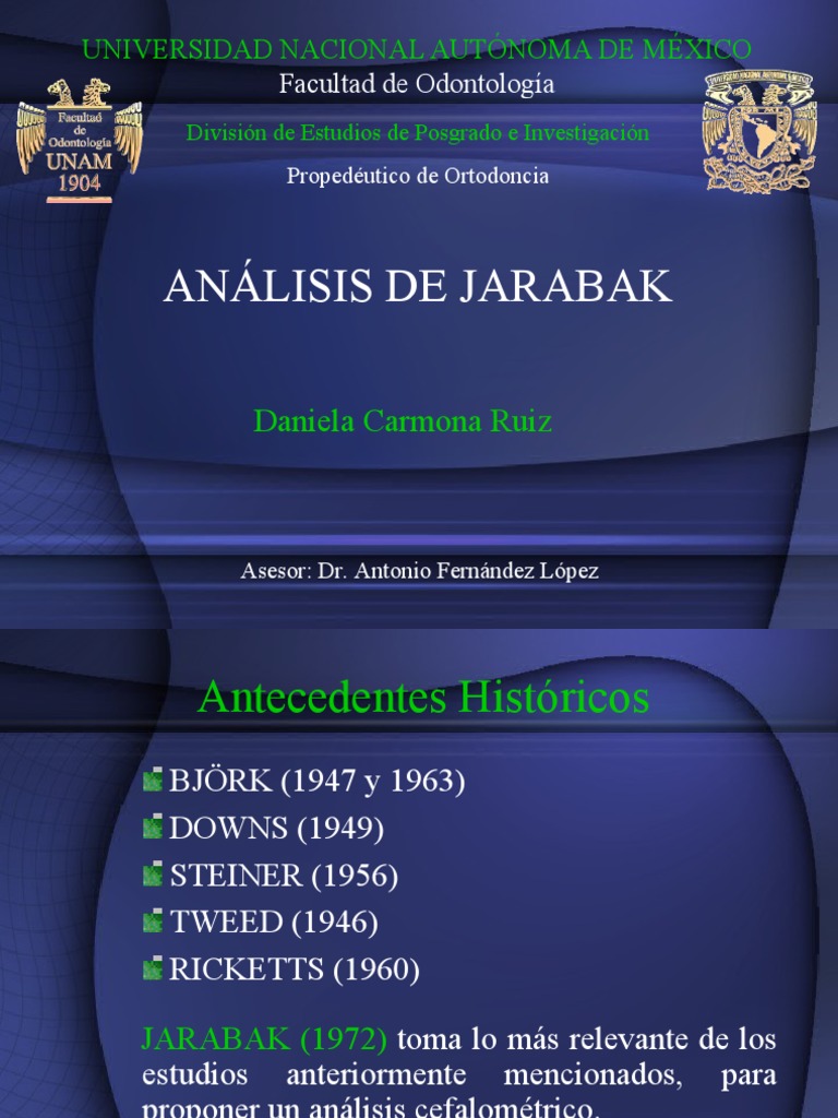 Análisis de Jarabak | PDF | Cara | Anatomía humana