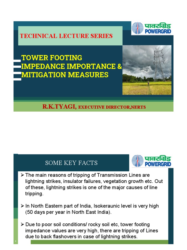 Technical Session-14 Tower Earthing & Use of La | PDF | Insulator ...