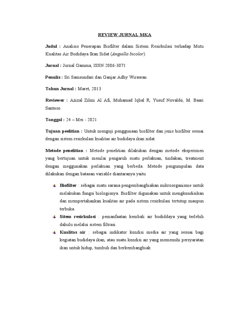 Review Jurnal Mka | PDF