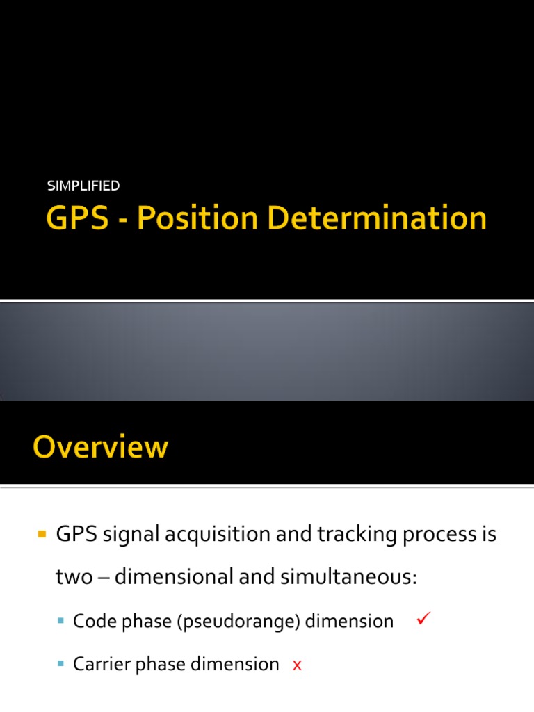 GPS Position Determination Process | PDF | Global Positioning System ...