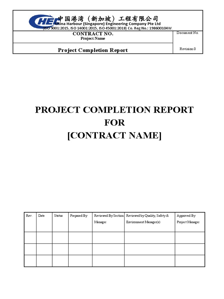 Appendix B Project Completion Report | PDF | Business | Economies