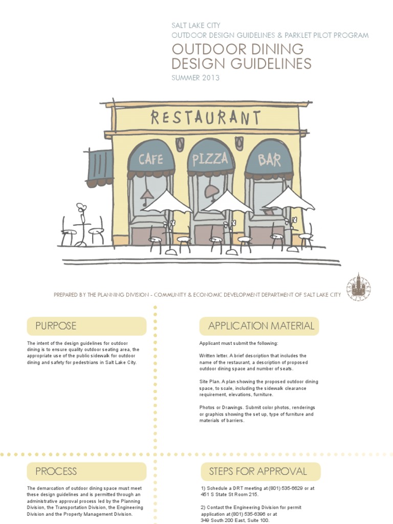 Outdoor Dining Guidlines Revised 06.30.2014 | PDF | Restaurants | Road