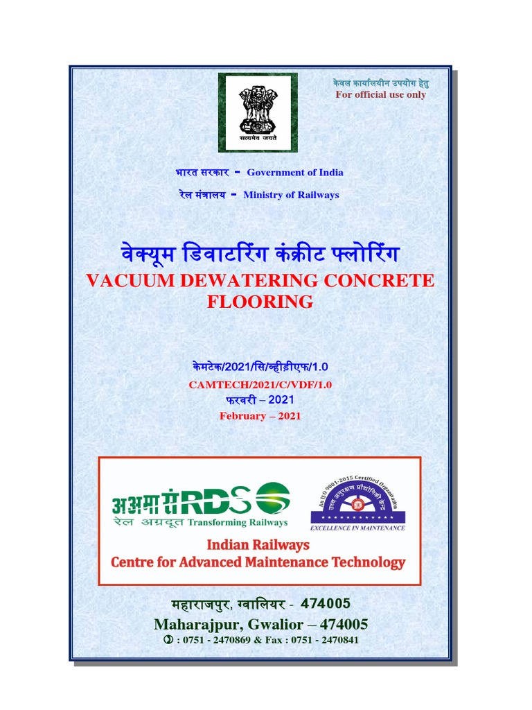 Handbook On Vacuum Dewatering Concrete Flooring | PDF | Concrete ...