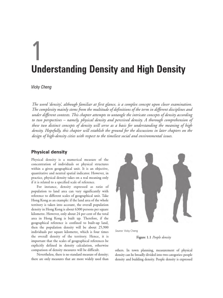 Understanding Density and High Density | PDF | Perception | Public ...