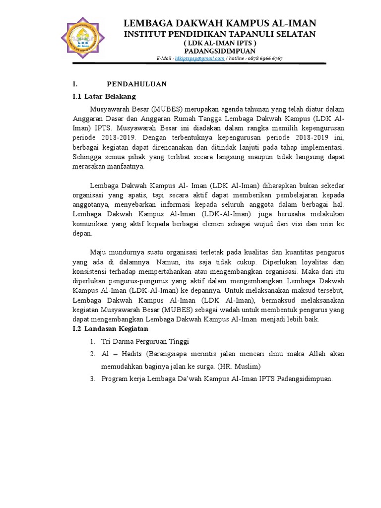 Proposal Mubes | PDF | Karier & Perkembangan