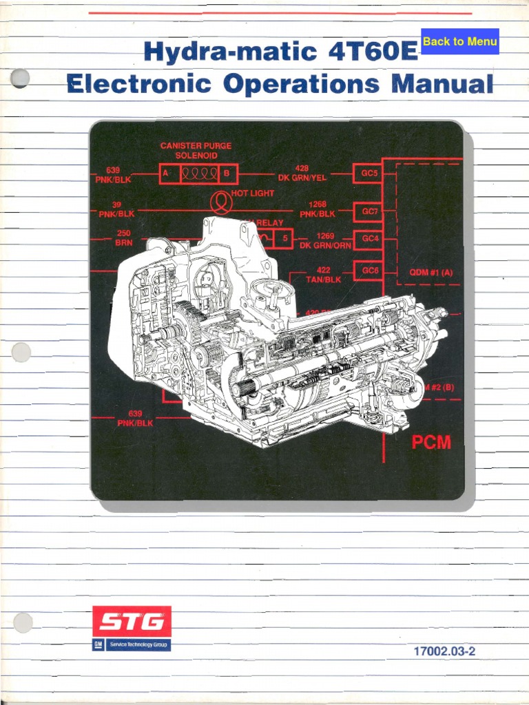 4T60E Electronics Manual | PDF
