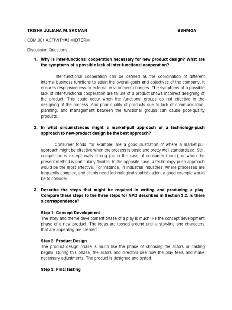 CBM 001 Activity#3 Midterm | PDF | Modularity | Design