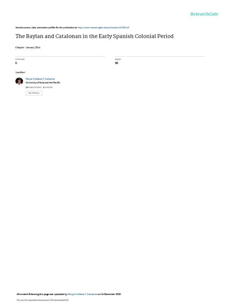 The Baylan and Catalonan in The Early Spanish Colonial Period | PDF ...