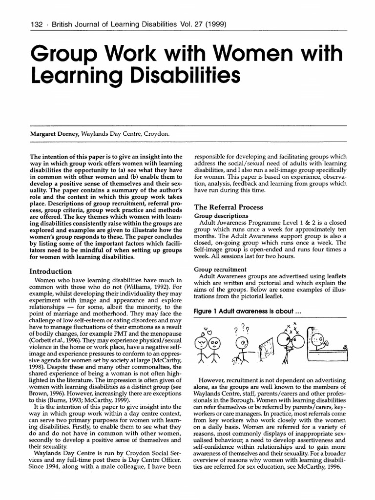 Work With With Learning Disa Bii I Ties: Group | PDF | Psychotherapy ...