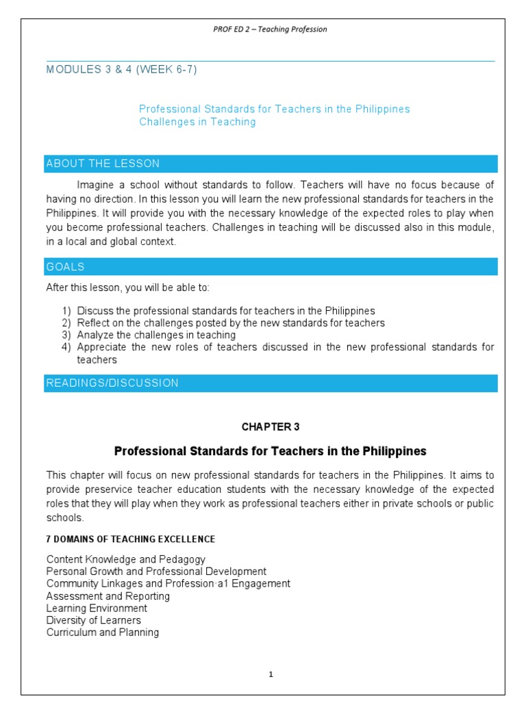 PROFED2-Teaching Profession Module 3 | PDF | Educational Technology ... PROFED2-Teaching Profession Module 3 | PDF | Educational Technology ...